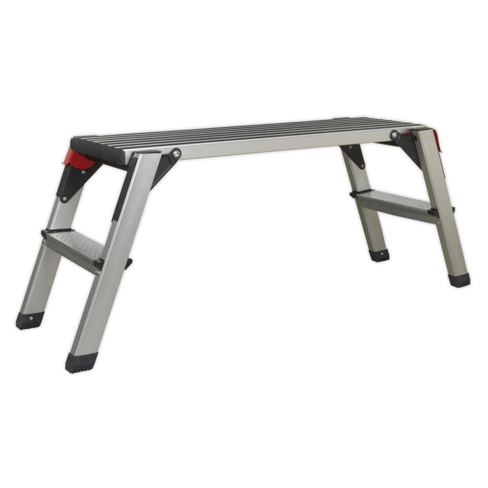Sealey Aluminium 2-Tread Folding Platform - EN 131-4 – Toolmix Ltd